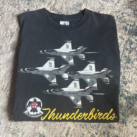 Shirts | Vintage Thunderbirds Aircraft Large Tee Shirt | Poshmark